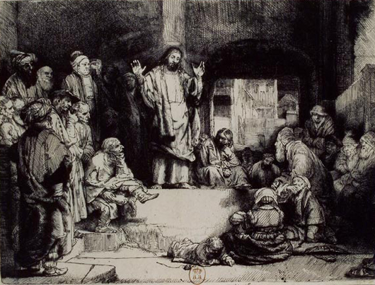 Jesús predicando de Rembrandt | La guía de Historia del Arte